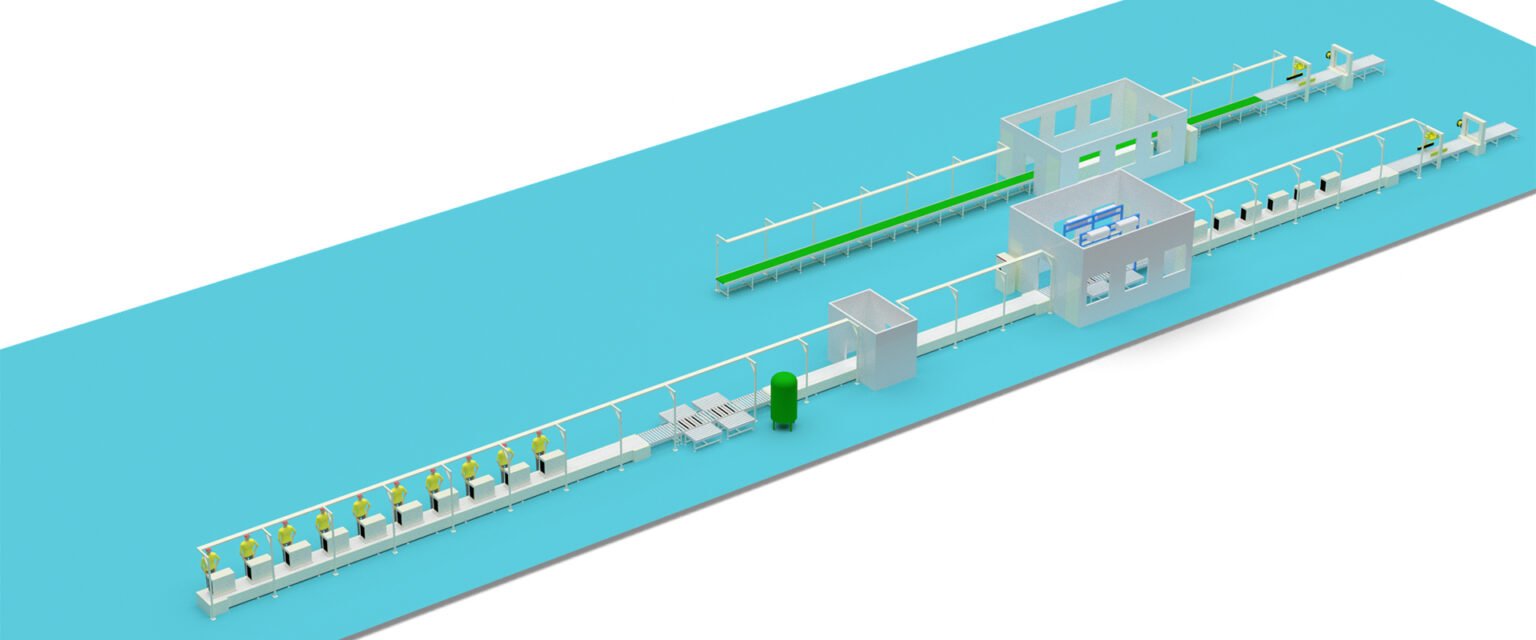 Air conditioning mini-assembly line - Assembly Lines Expertise